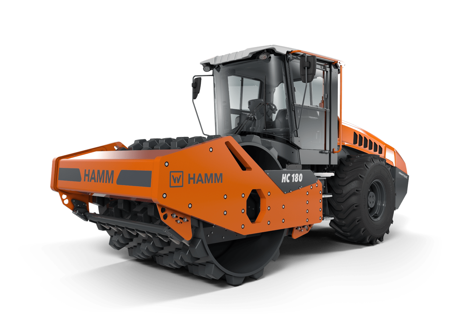 Compacteur monocylindre avec cylindre à pied dameurs HC180IP HAMM - Equip